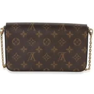 LOUIS VUITTON Monogram Canvas Felicie Pochette Shoulder Bag - Brown