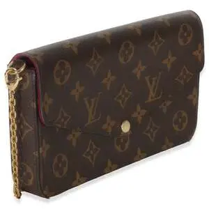 LOUIS VUITTON Monogram Canvas Felicie Pochette Shoulder Bag - Brown