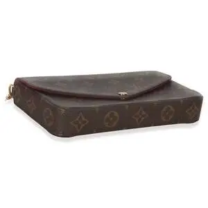 LOUIS VUITTON Monogram Canvas Felicie Pochette Shoulder Bag - Brown