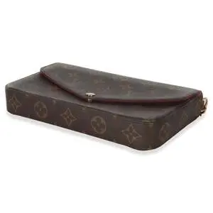 LOUIS VUITTON Monogram Canvas Felicie Pochette Shoulder Bag - Brown