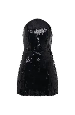 TUBA ERGIN Orelia Mini Dress Sequined Strapless Gown