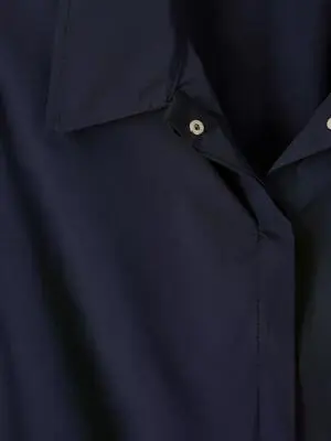 Herno Drawstring Waist Shirt Dress - Blue
