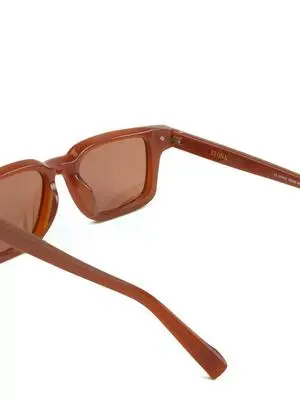 Zegna Square Frame Sunglasses