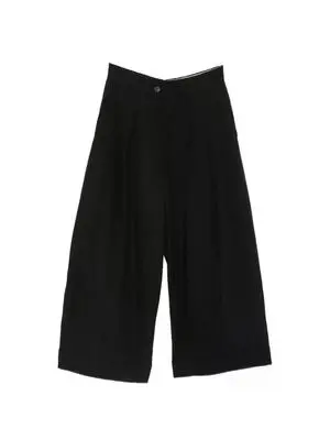 ZIGGY CHEN Pleated Turn-up Trousers