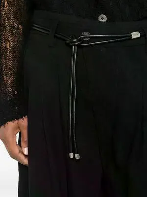 ZIGGY CHEN Pleated Turn-up Trousers