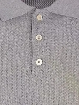 ZANONE Textured-knit Polo Sweater