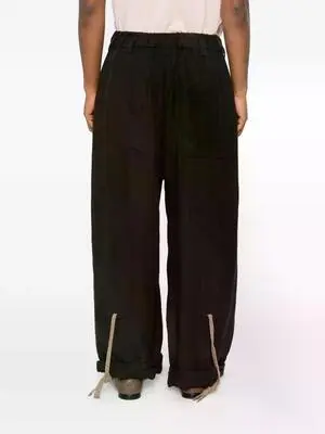 ZIGGY CHEN Drawstring Pleated Trousers