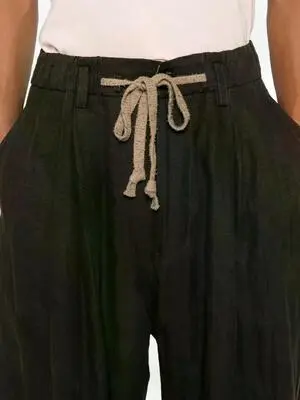 ZIGGY CHEN Drawstring Pleated Trousers