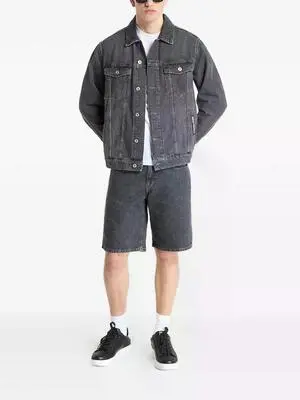 Karl Lagerfeld Logo Detail Denim Shorts