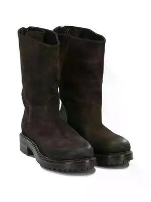 STRATEGIA SHOES Strategia Rear-zip Leather Ankle Boots