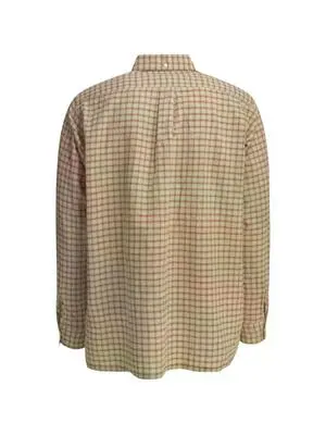 BEAMS Check-pattern Seersucker-texture Shirt