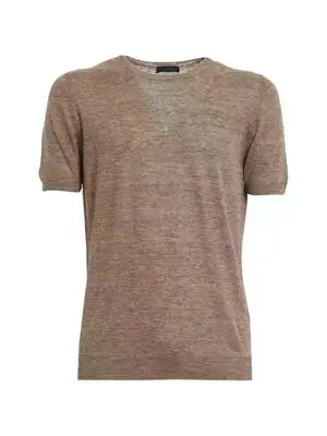 GRAN SASSO Short-sleeve Crew-neck Top