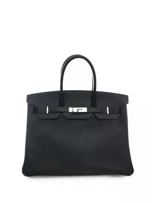 Hermès 35 Birkin Retourne Handbag - Black