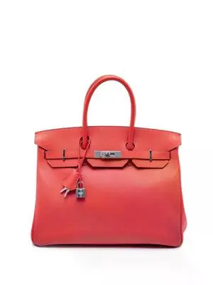 Hermès 35cm Epsom Birkin Retourne Handbag - Red