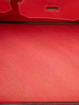 Hermès 35cm Epsom Birkin Retourne Handbag - Red