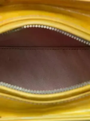 Dior Medium Patent Leather Lady Satchel - Yellow