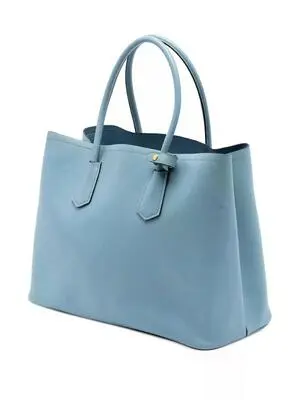 Prada Saffiano Cuir Double Satchel - Blue