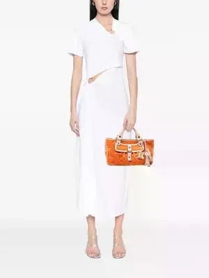 Celine Canvas Boogie Handbag