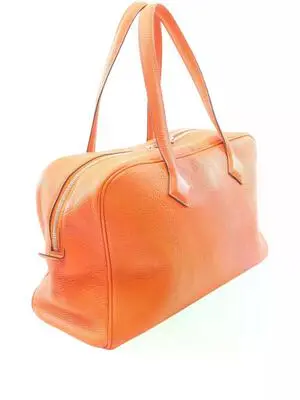 Hermès Clemence Victoria Ii 35 Handbag - Orange
