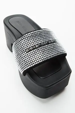 Alexander Wang Embellished Platform Slides
