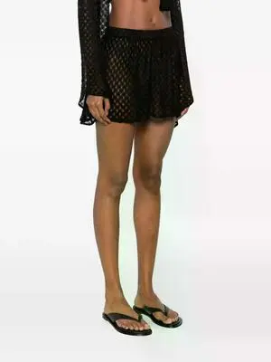 Missoni Crochet-knit Lamé Shorts
