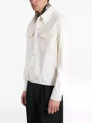 LARDINI Elasticated-hem Button-up Jacket