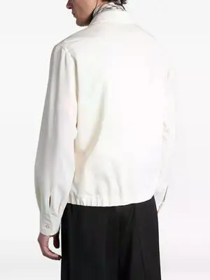 LARDINI Elasticated-hem Button-up Jacket