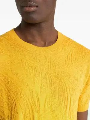Etro Paisley-knit T-shirt