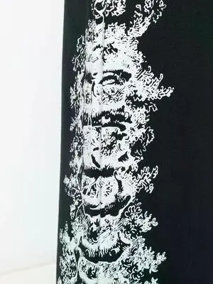 Off-White Wide Leg Drawstring Joggers With Side Print