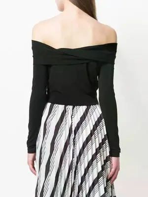Off-White Strapless Blouse With Front Logo