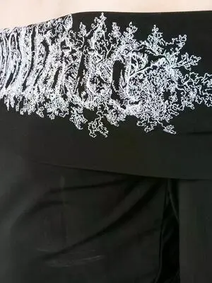 Off-White Strapless Blouse With Front Logo