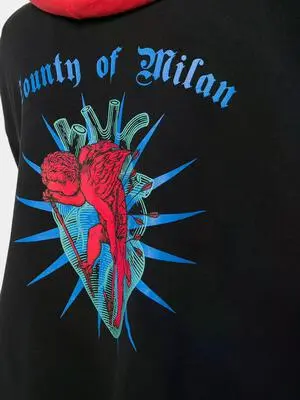 COUNTY OF MILAN Cupid Print Hoodie