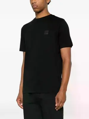 OUTHERE Logo-patch T-shirt - Black