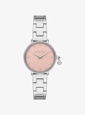 Michael Kors Pyper Pavé Tone Watch - Silver