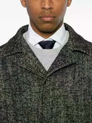 Tagliatore Herringbone Button-fastening Coat