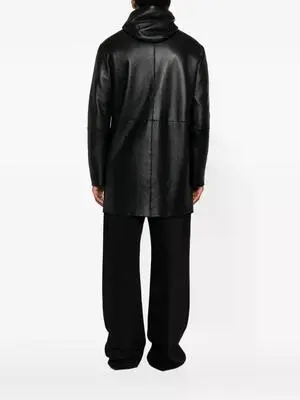Tagliatore Wilson Hooded Leather Jacket