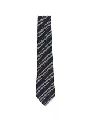 Tagliatore Diagonal Stripe Neck Tie - Blue
