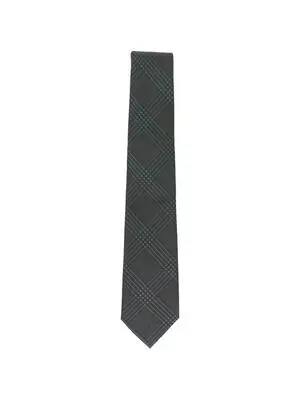 Tagliatore Prince Of Wales Check Neck Tie - Grey