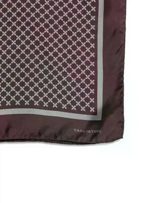 Tagliatore Geometric-print Silk Scarf