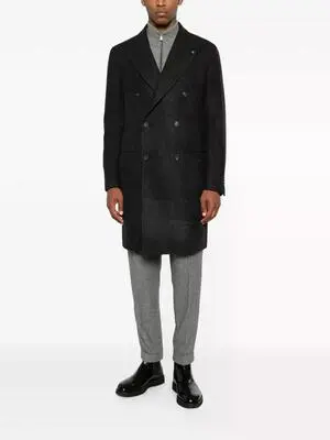 Tagliatore Double-breasted Check-pattern Coat