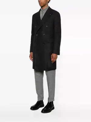 Tagliatore Double-breasted Check-pattern Coat