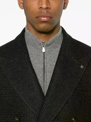 Tagliatore Double-breasted Check-pattern Coat