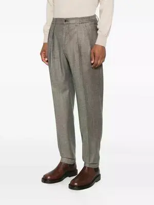 Tagliatore Houndstooth Pleated Trousers