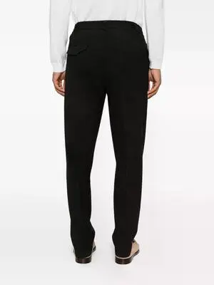 Tagliatore Textured Slim-fit Trousers