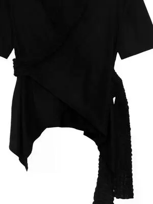 LIMI FEU V-neck Asymmetrical T-shirt
