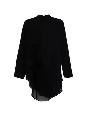 LIMI FEU Asymmetric Hem Chiffon Blouse