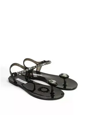 Menghi Crystal-embellished Thong Sandals
