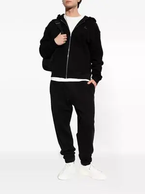 Kenzo Logo Embroidered Zip-up Hoodie