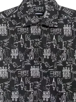 Karl Lagerfeld Graphic-print Long-sleeve Shirt