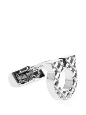 FERRAGAMO Gancini Diamond-patterned Cufflinks